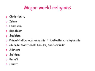 World Religions 1201680727673328 2 | PPT