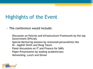 World SME Conference 2008 | PPT