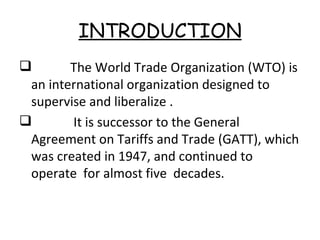 World Trade Organization | PPT
