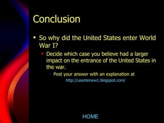 World War 1 Project | PPT