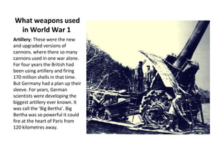 World War 1 Technology | PPT