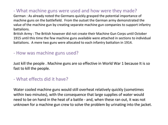 World War 1 Technology | PPT