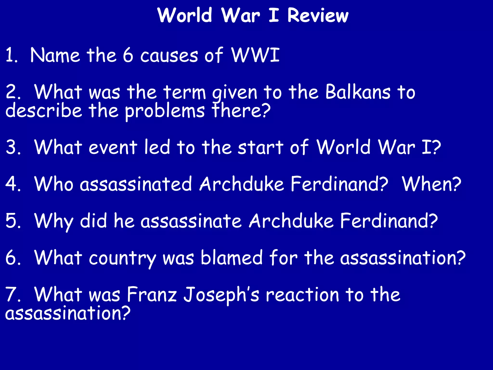 World War Flowchart | PPT