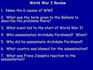 World War Flowchart | PPT