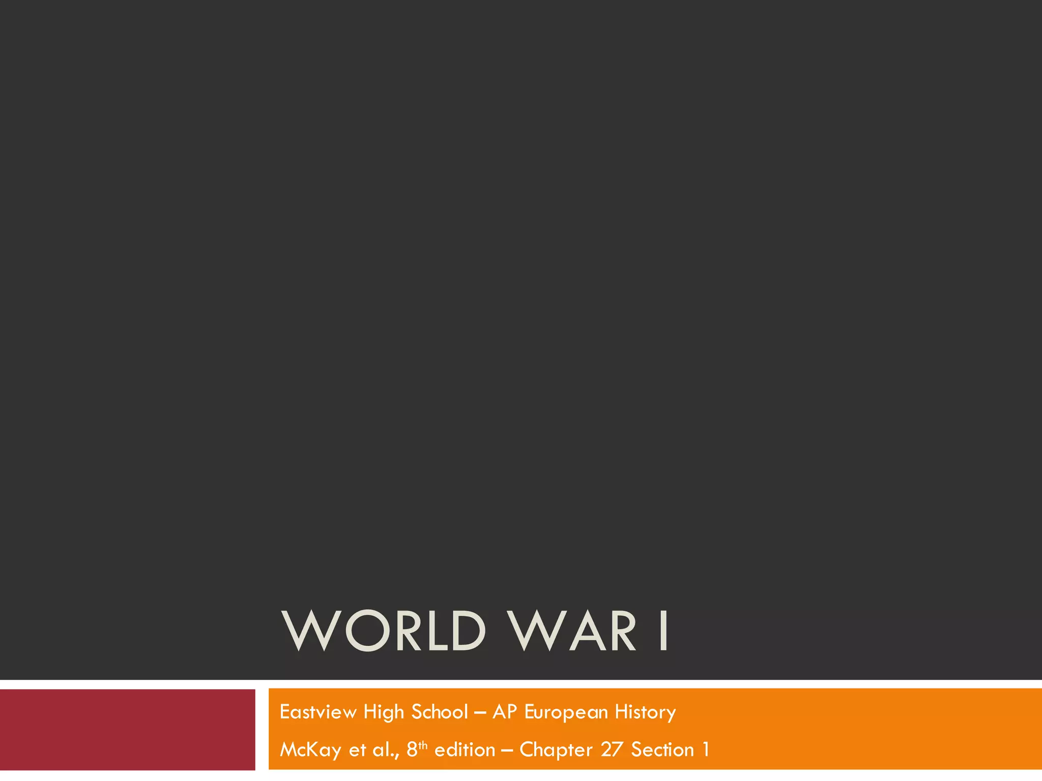 World War I | PPT
