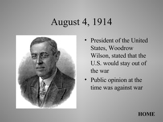 World War I & American Involvement | PPT