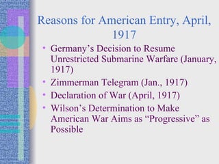 World War I: Exporting Progressivism | PPT