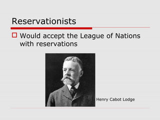 Reservationists Ww1