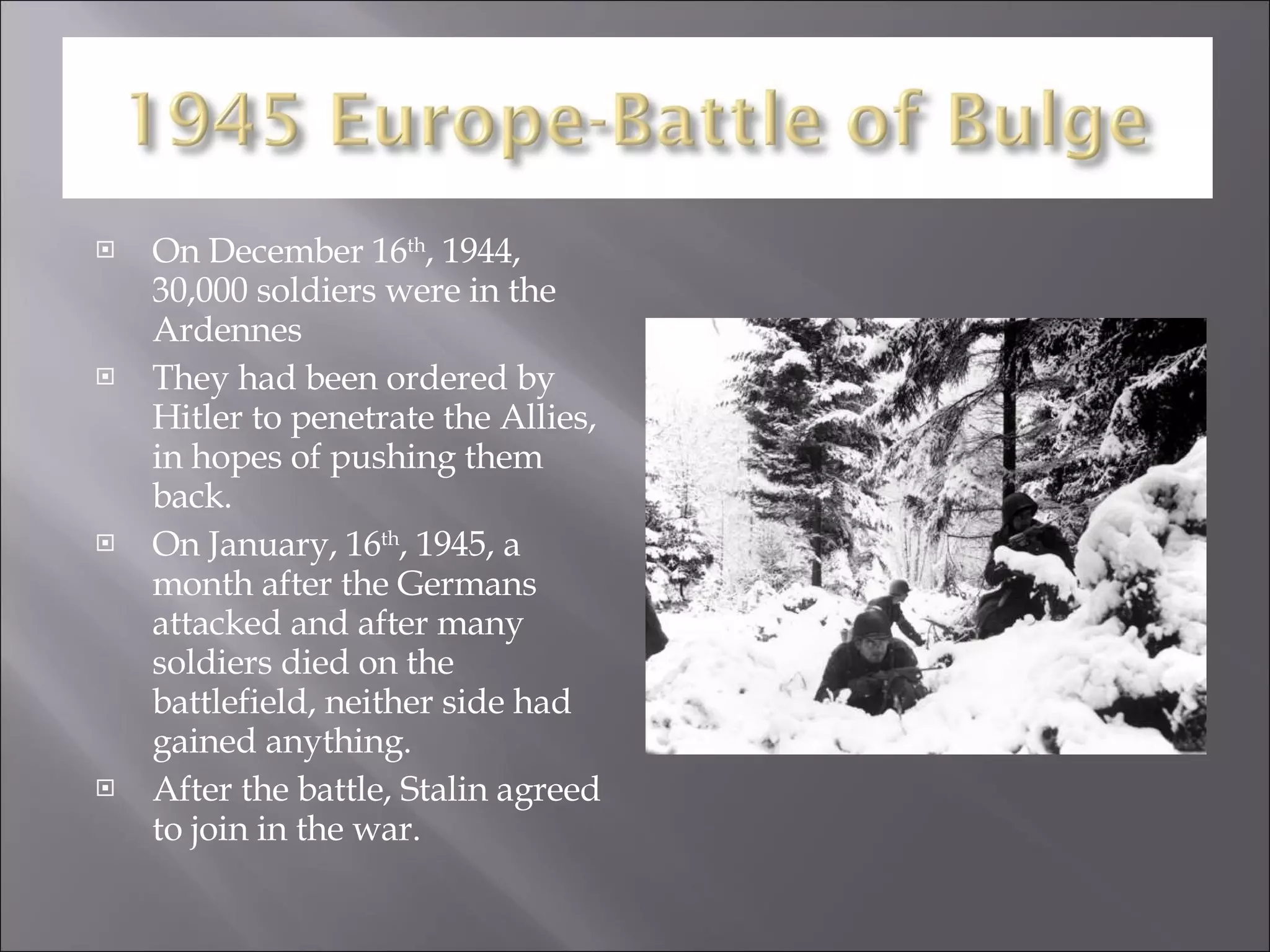 World War II Battles-Europe | PPT