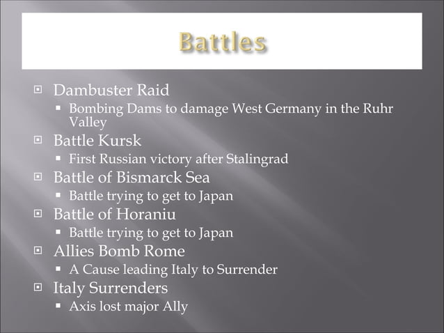 World War II Battles-Europe | PPT
