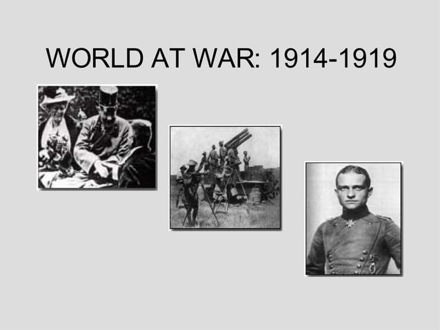 World War One | PPT