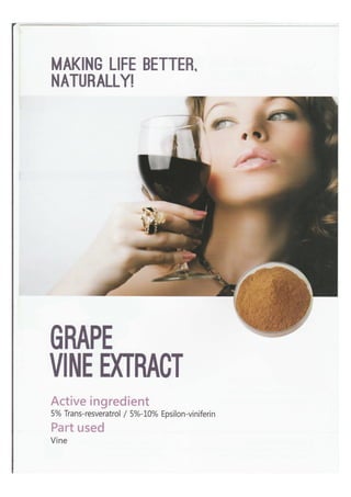 Various natural extract powder for healthy life | PDF