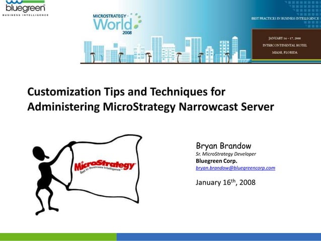 World 2008 - Administering Narrowcast Server | PPT