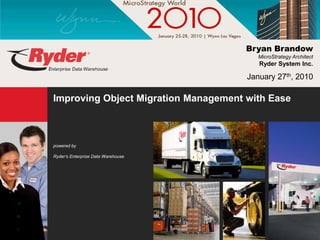World 2010 - Migration Process | PPTX