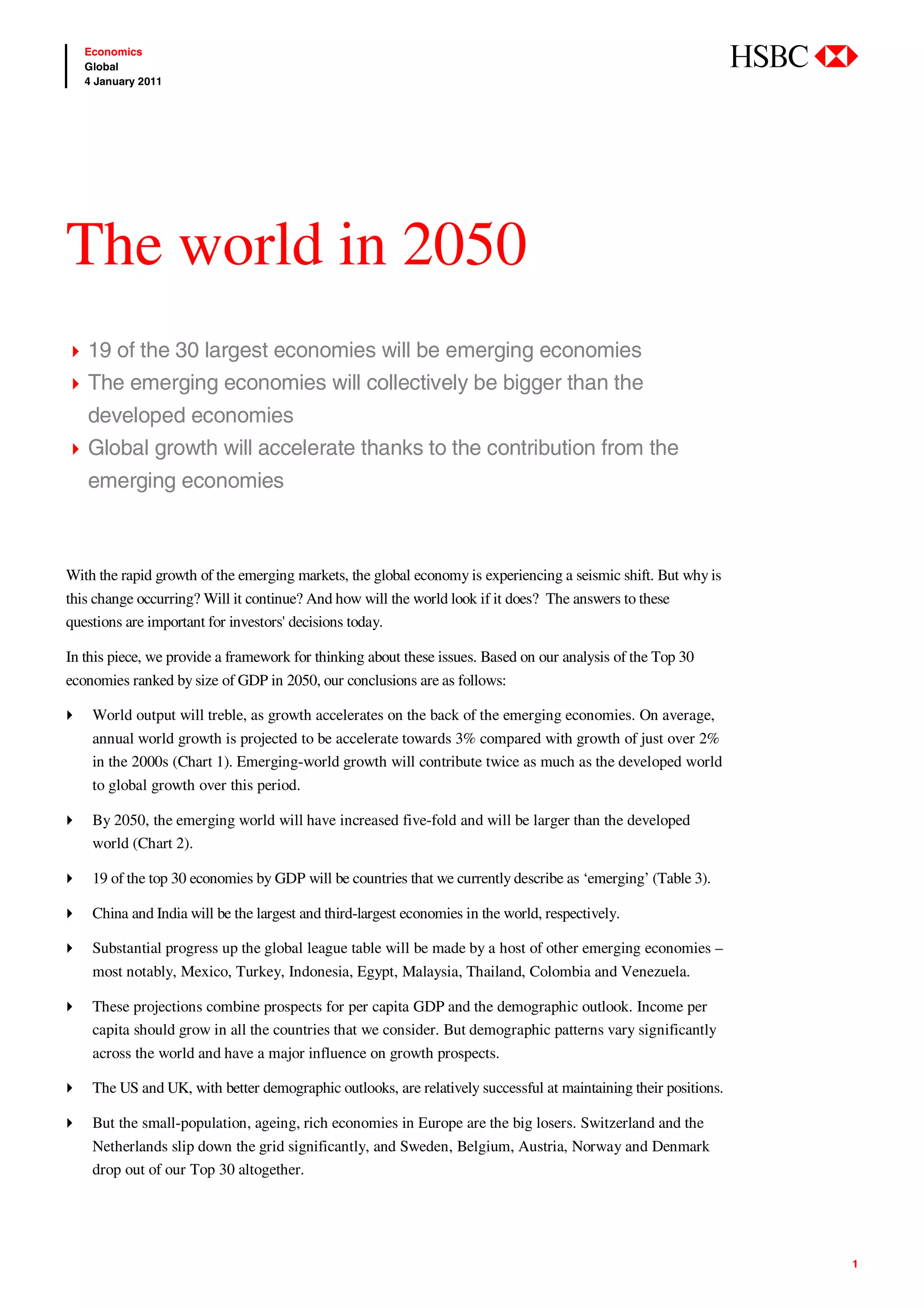 World 2050 hsbc | PDF