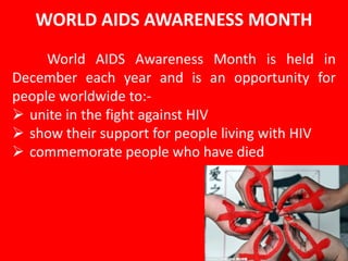 World Aids Awareness Programme 2016 | PPTX
