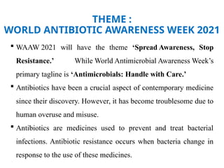 World Antimicrobial Awareness Week - Awareness Talk | PPTX