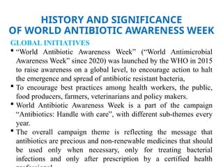 World Antimicrobial Awareness Week - Awareness Talk | PPTX