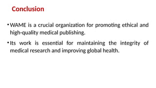 World Association of Medical Editors WAME.pptx