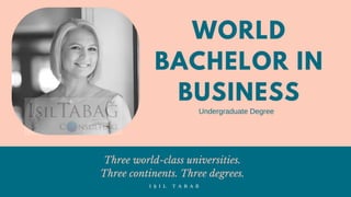 WORLD BACHELOR IN BUSINESS - Undergraduate Program | PPT