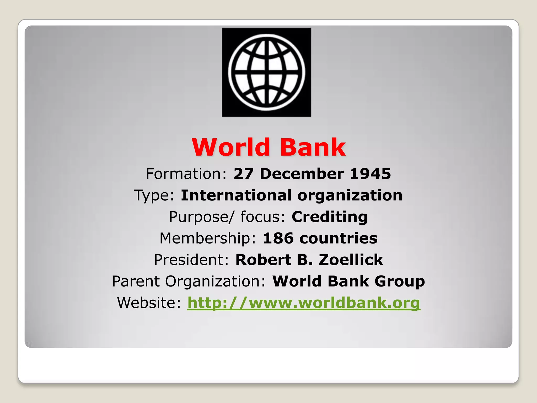 World bank | PPTX