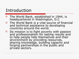 World bank | PPT