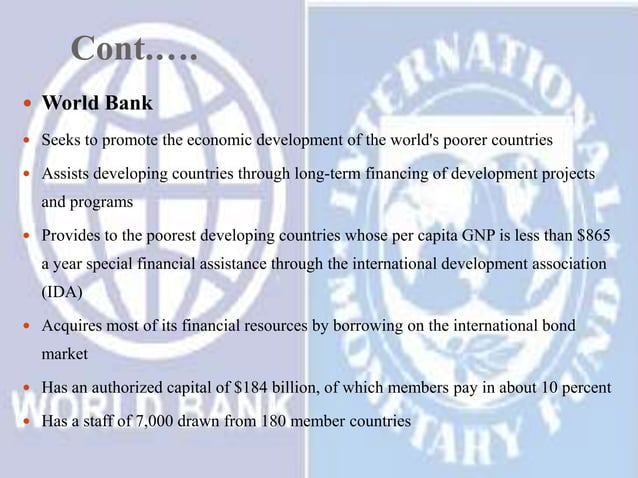 World bank. | PPTX | Non-Profit Organizations | Industries