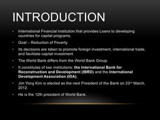 World bank and International Labour Organisation ( ILO ) | PPT