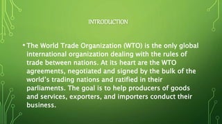 WTO,World Bank,IMF.WHO,IBRD | PPTX