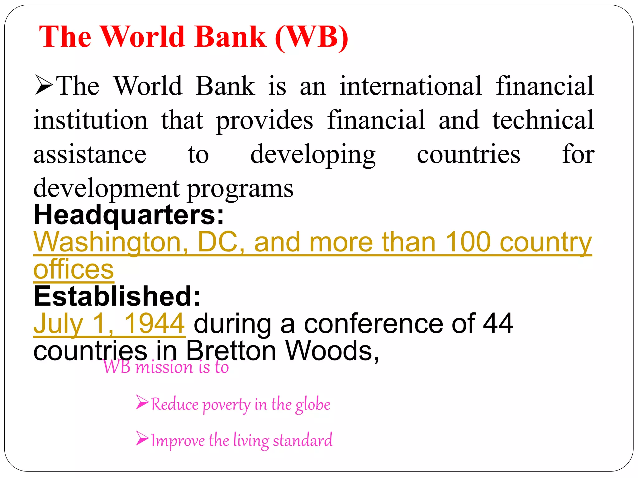 PPT On World bank | PPTX