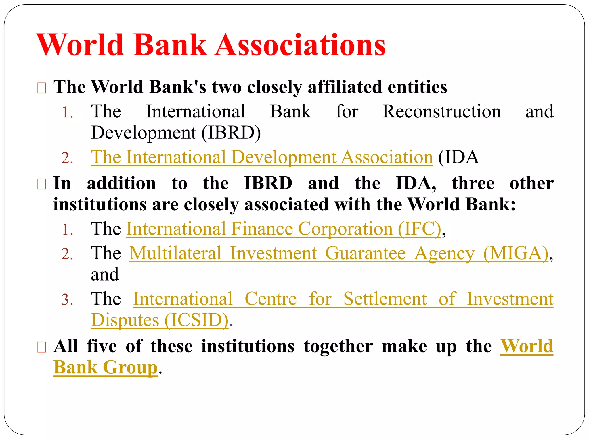 PPT On World bank | PPTX