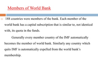 World bank and associates | PPTX
