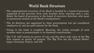 World bank and International Monetary Fund (imf | PPTX