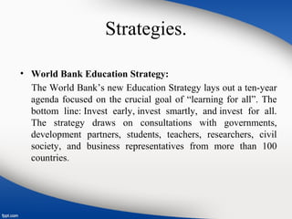 World bank and strategies | PPT