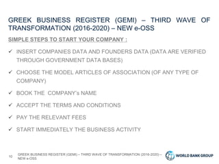 The Greek Business Register (GEMI) | PPTX