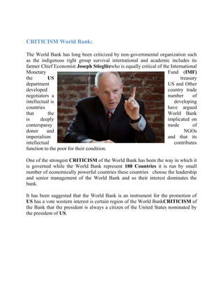 World bank group international trade | DOCX