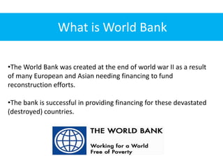 World Bank & IMF (International Monetary Fund) | PPTX