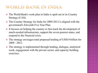 World bank in india | PPTX | Business Banking & Finance | Business
