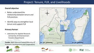 Land tenure and forest landscape restoration in Cameroon and Madagascar ...