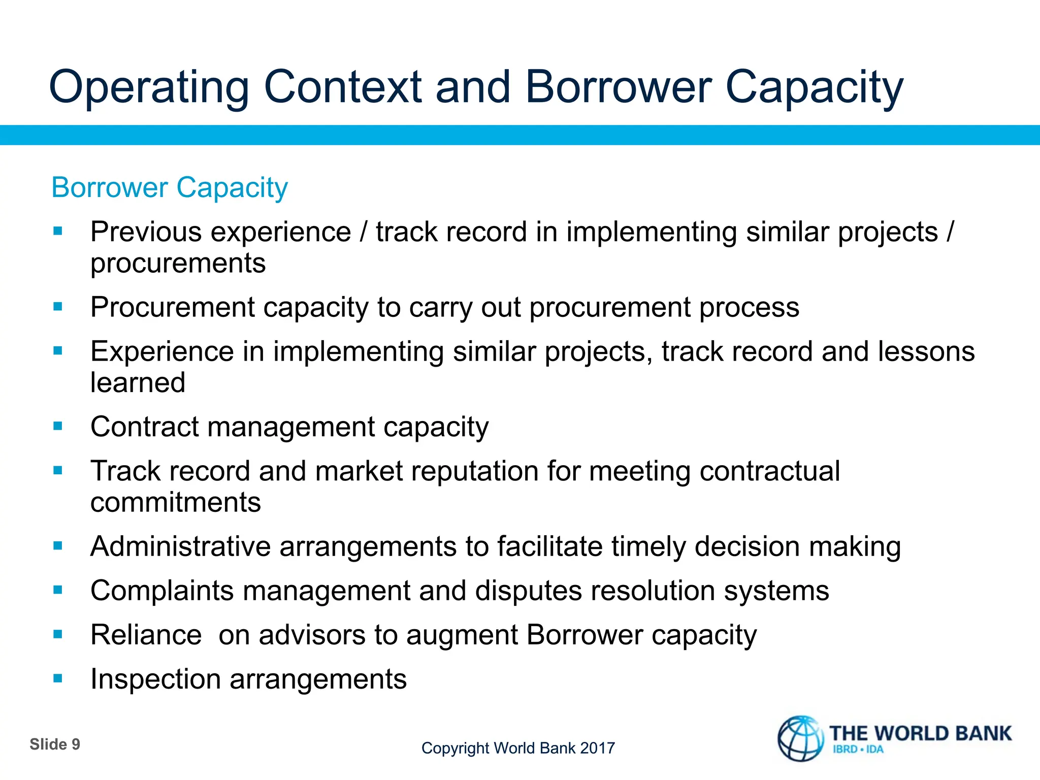 WORLD BANK POWERPOINT PRESENTATION ON 2016 PROCUREMENT FRAMEWORK --- PROJECT PROCUREMENT ...