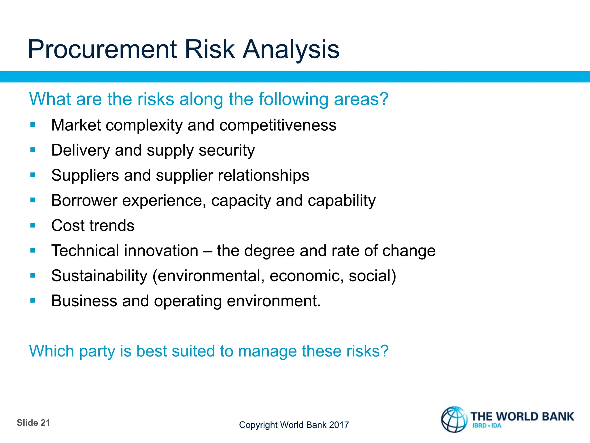 WORLD BANK POWERPOINT PRESENTATION ON 2016 PROCUREMENT FRAMEWORK ...
