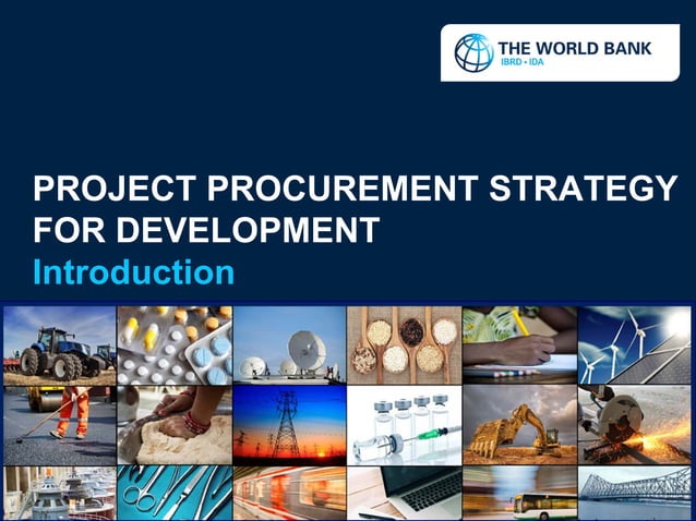 WORLD BANK POWERPOINT PRESENTATION ON 2016 PROCUREMENT FRAMEWORK ...