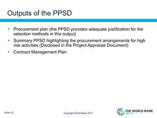 WORLD BANK POWERPOINT PRESENTATION ON 2016 PROCUREMENT FRAMEWORK ...