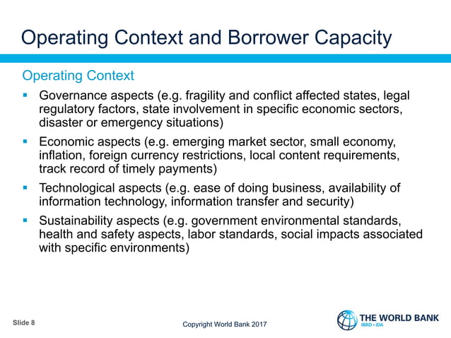 WORLD BANK POWERPOINT PRESENTATION ON 2016 PROCUREMENT FRAMEWORK --- PROJECT PROCUREMENT ...
