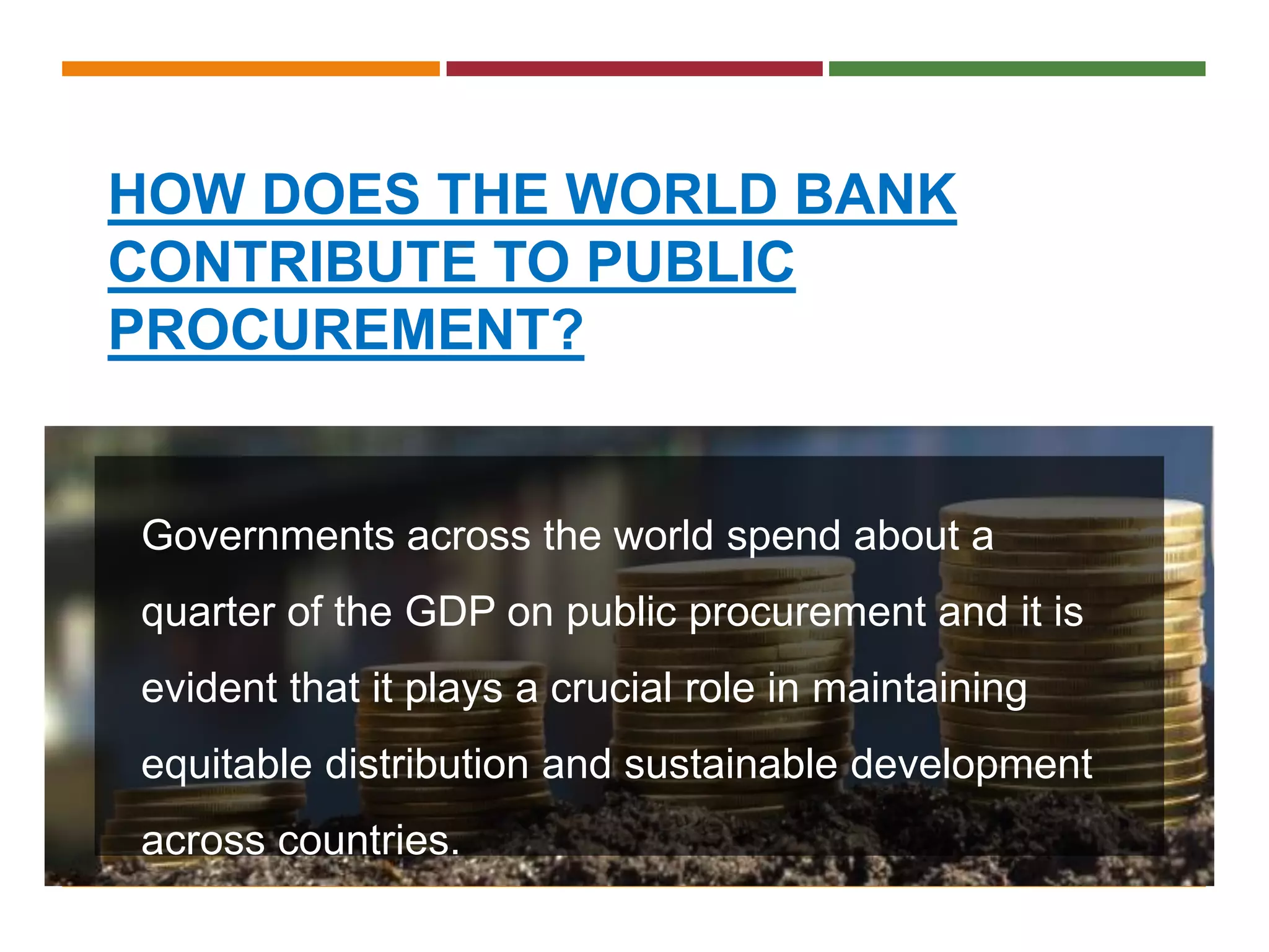 How does The World Bank contribute to Public Procurement? | PPT