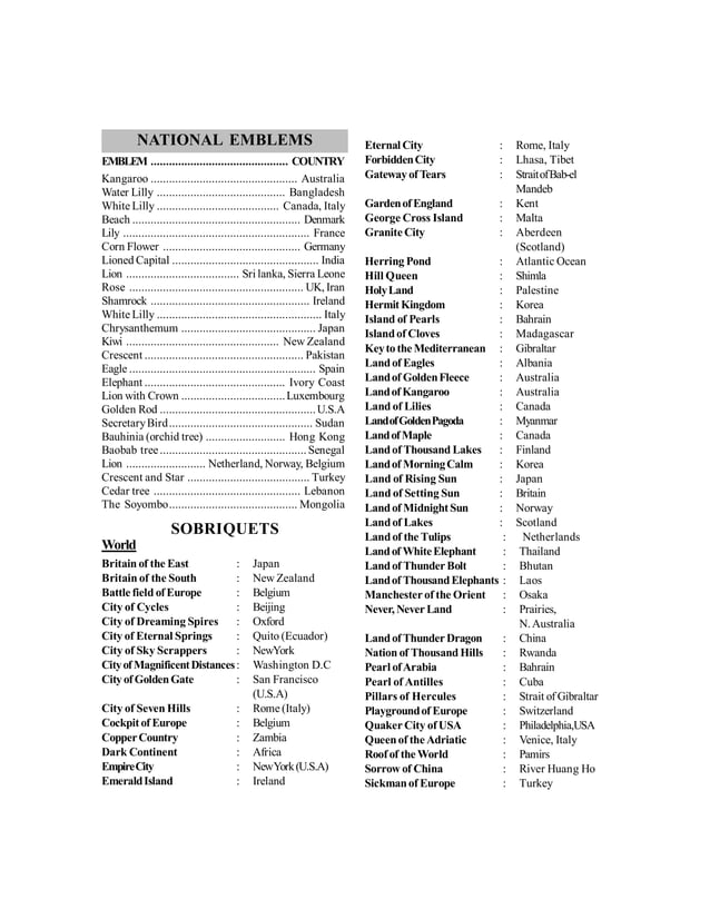 BASIC GENERAL KNOWLEDGE | PDF