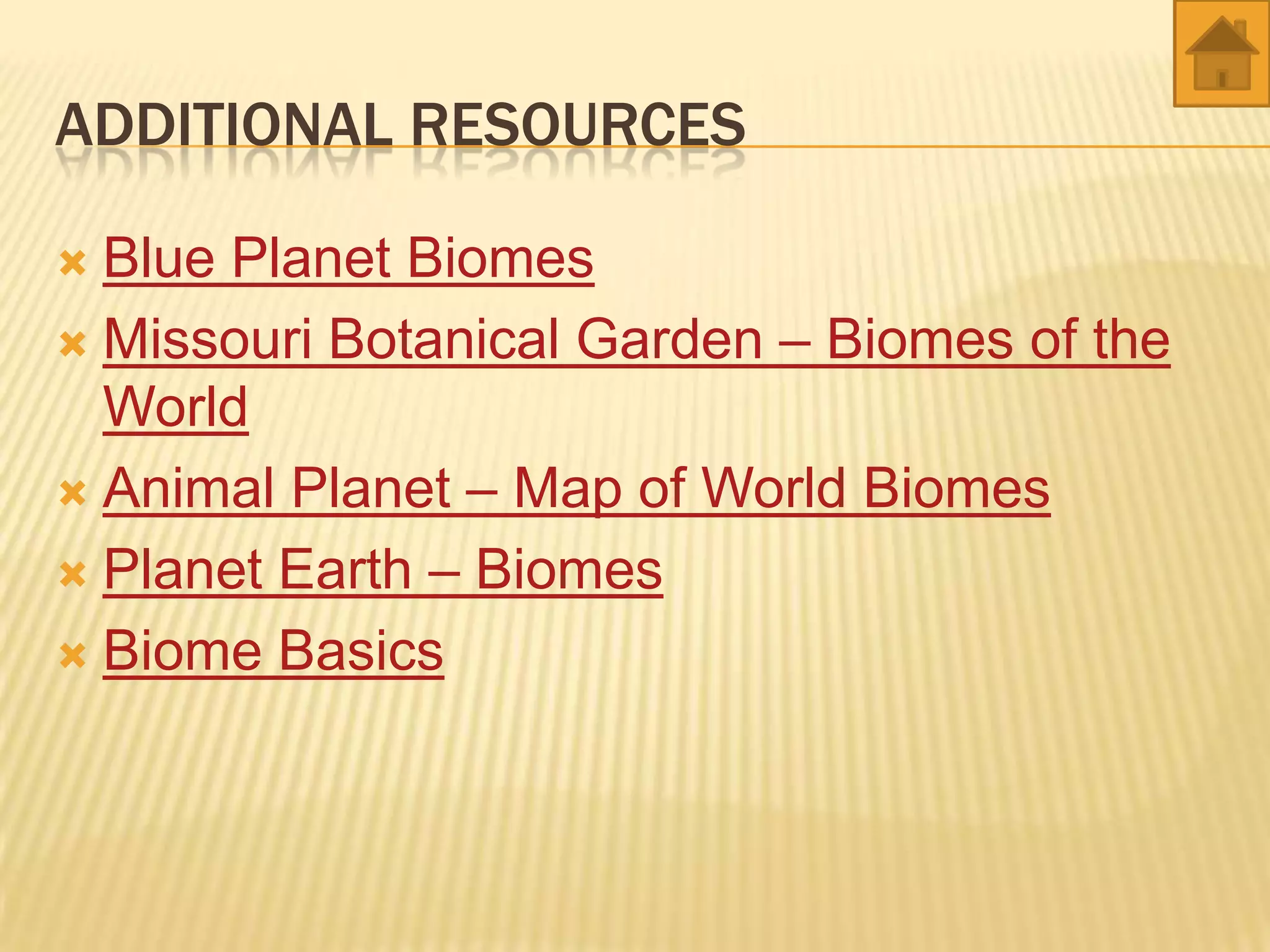 world biomes - animals and plants | PPTX