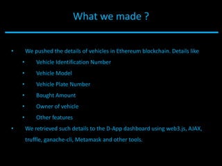 World blockchain hackathon | PPT