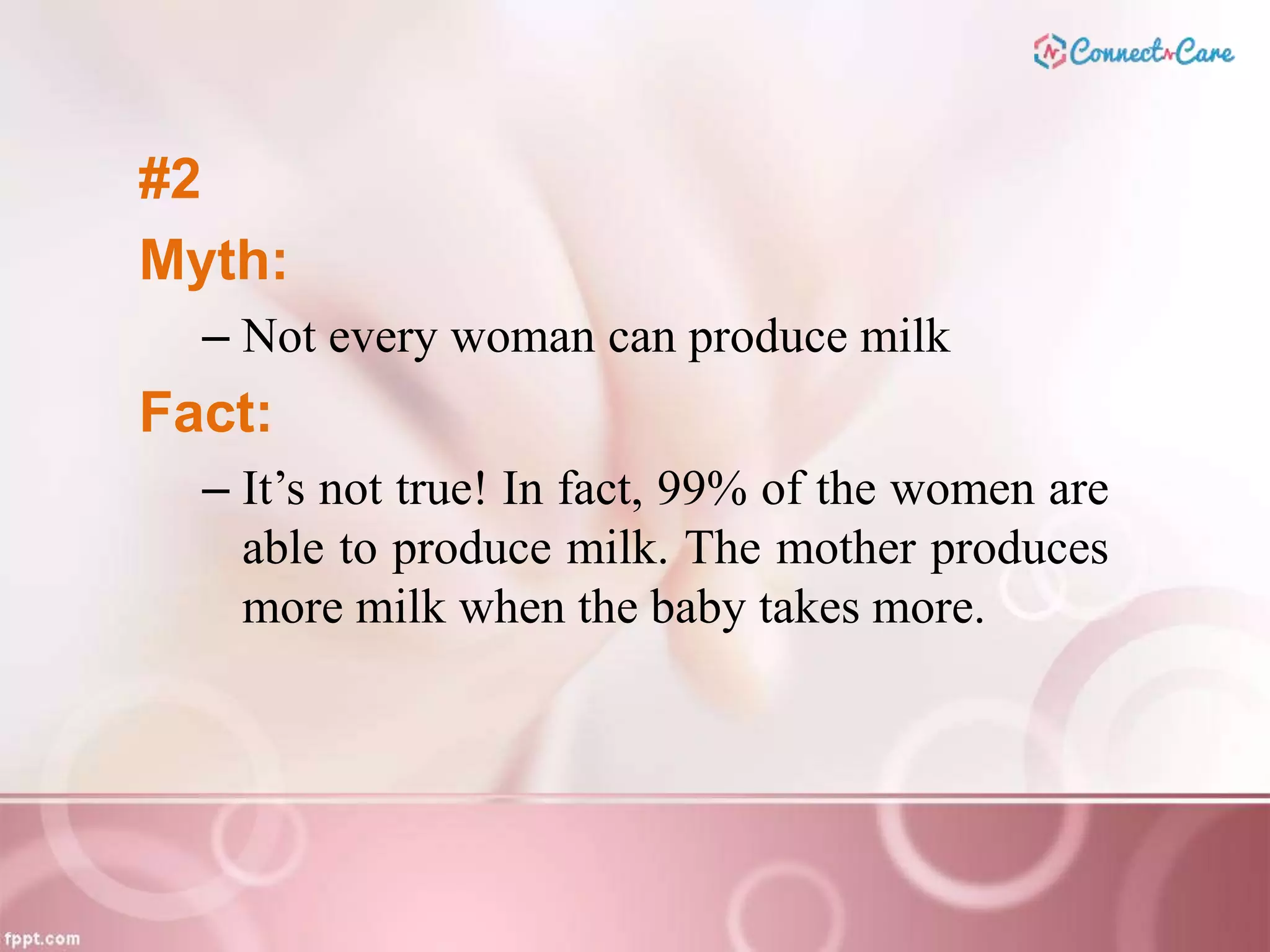 Breastfeeding Benefits - Myths & Facts | PPTX