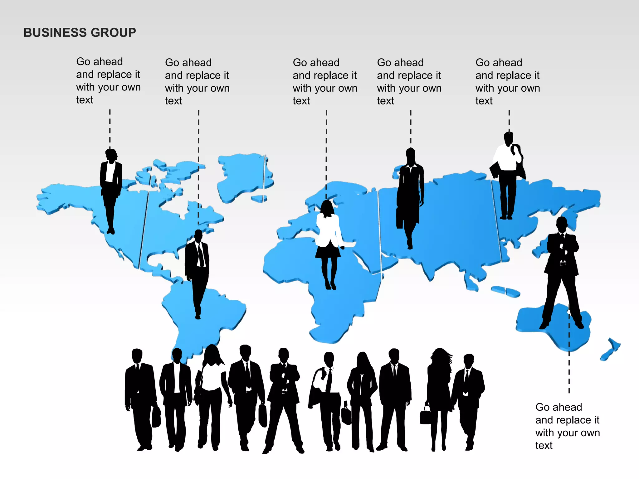 World Business Group Diagrams | PPT